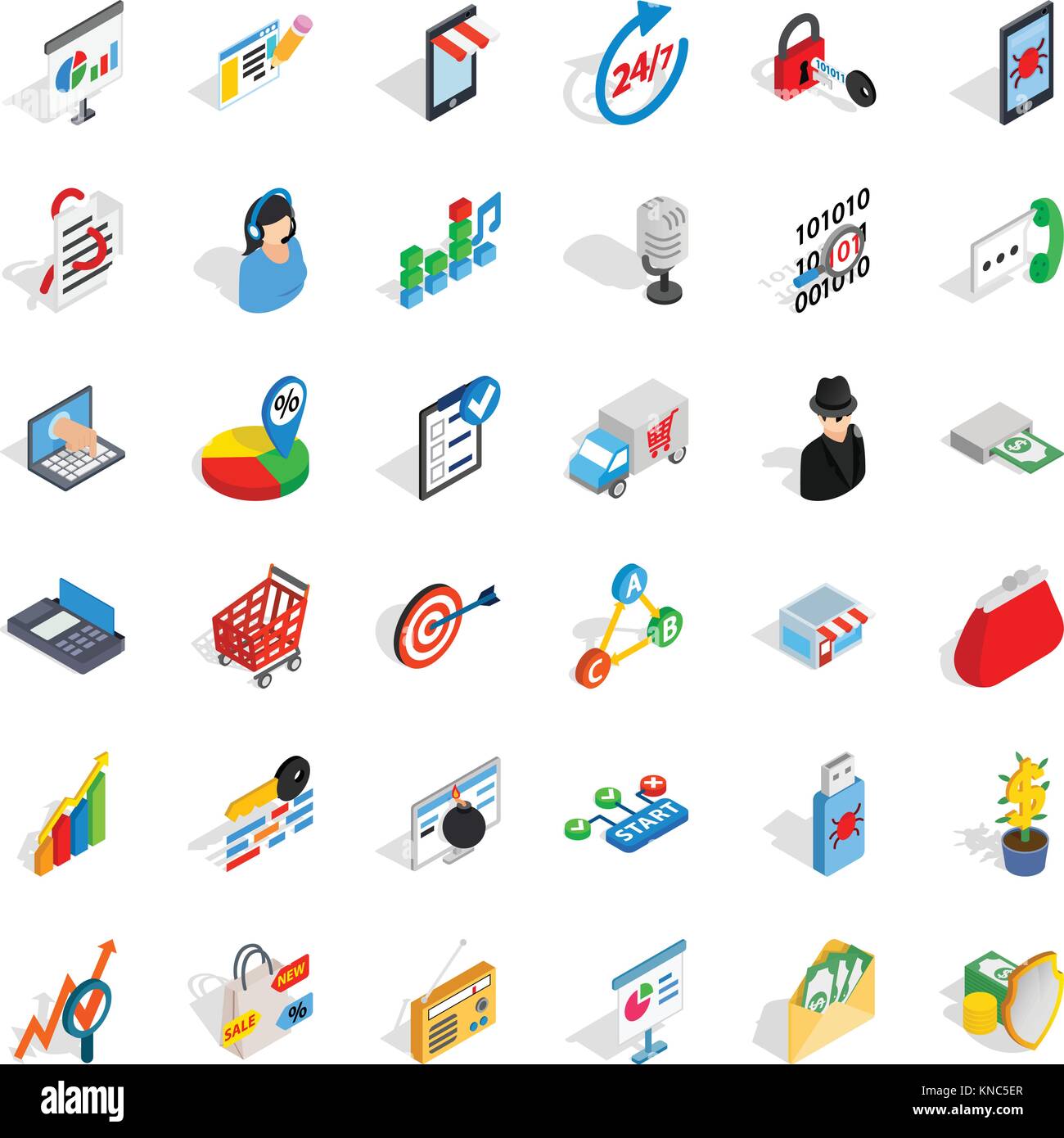 Target icons set, isometric style Stock Vector Image & Art - Alamy