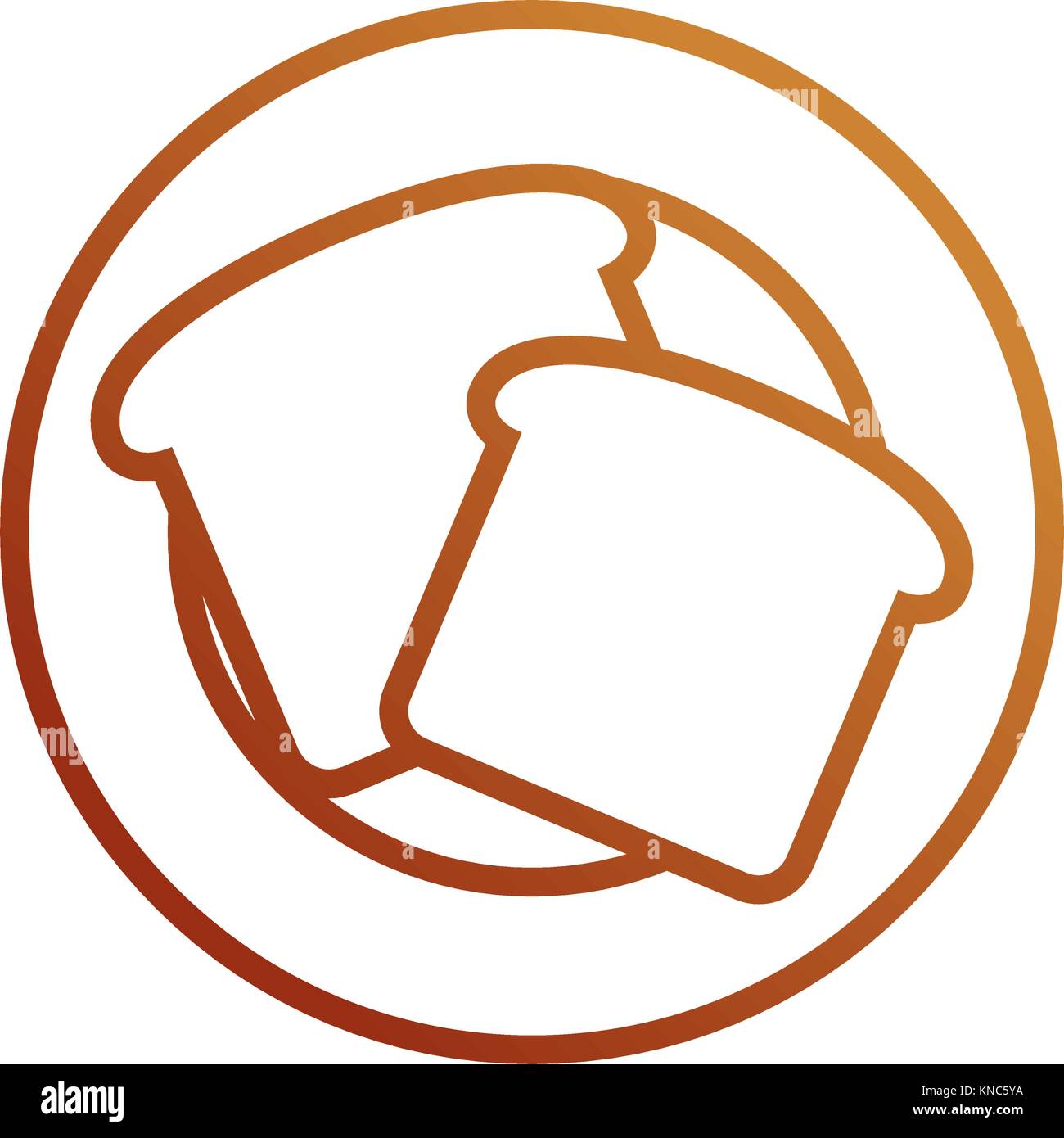 plate with bread vector illustration Stock Vector Image & Art - Alamy