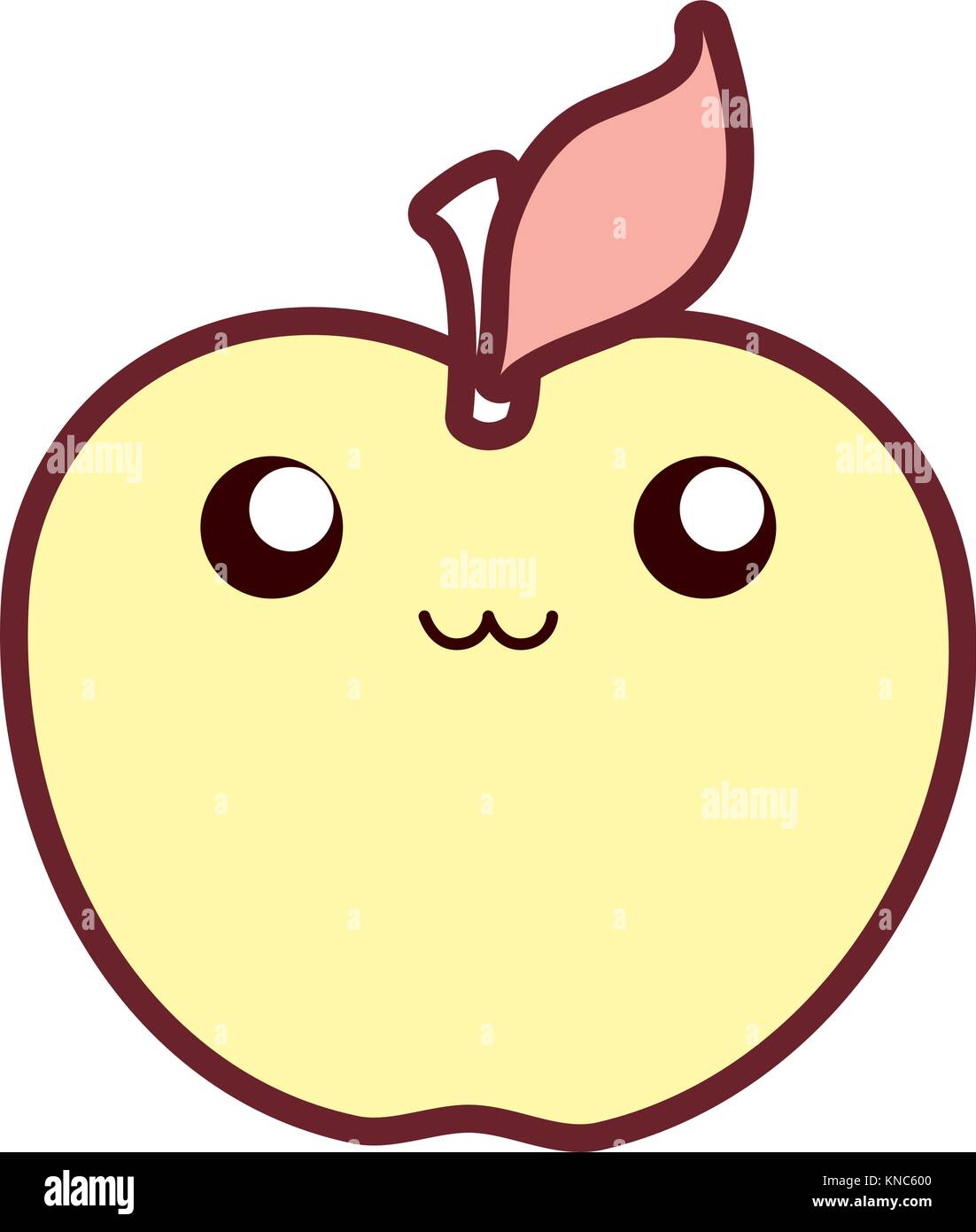 kawaii apple vector illustration Stock Vector Image & Art - Alamy