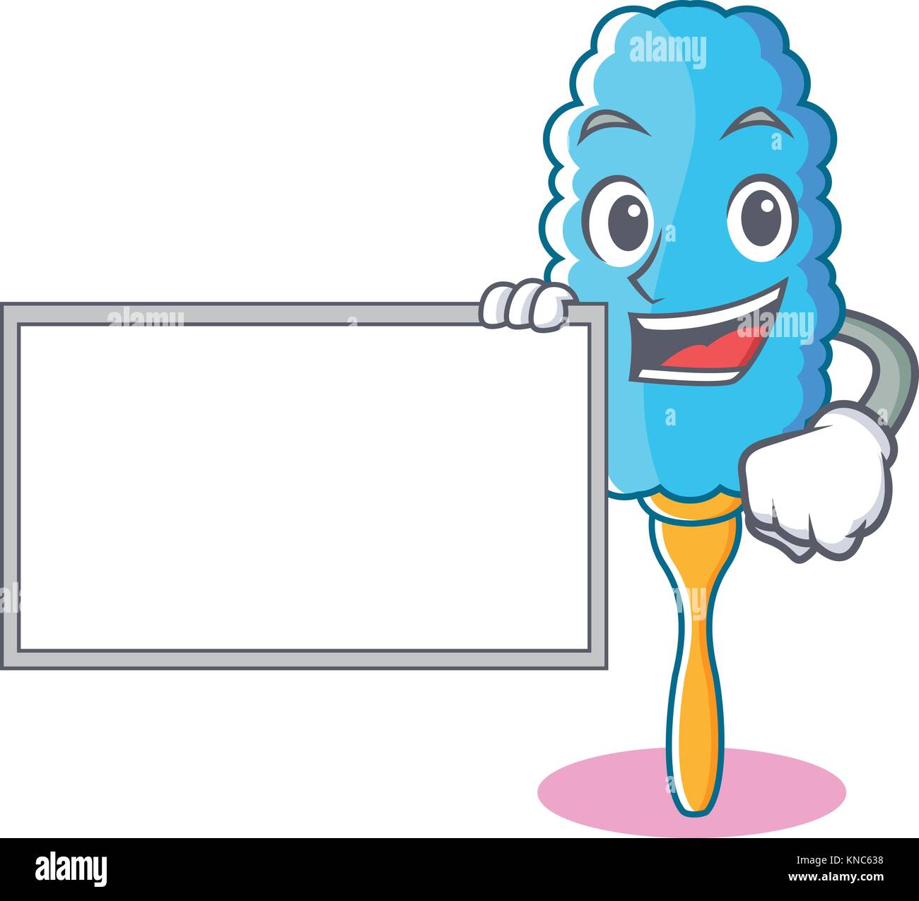 With board feather duster character cartoon Stock Vector Image & Art ...