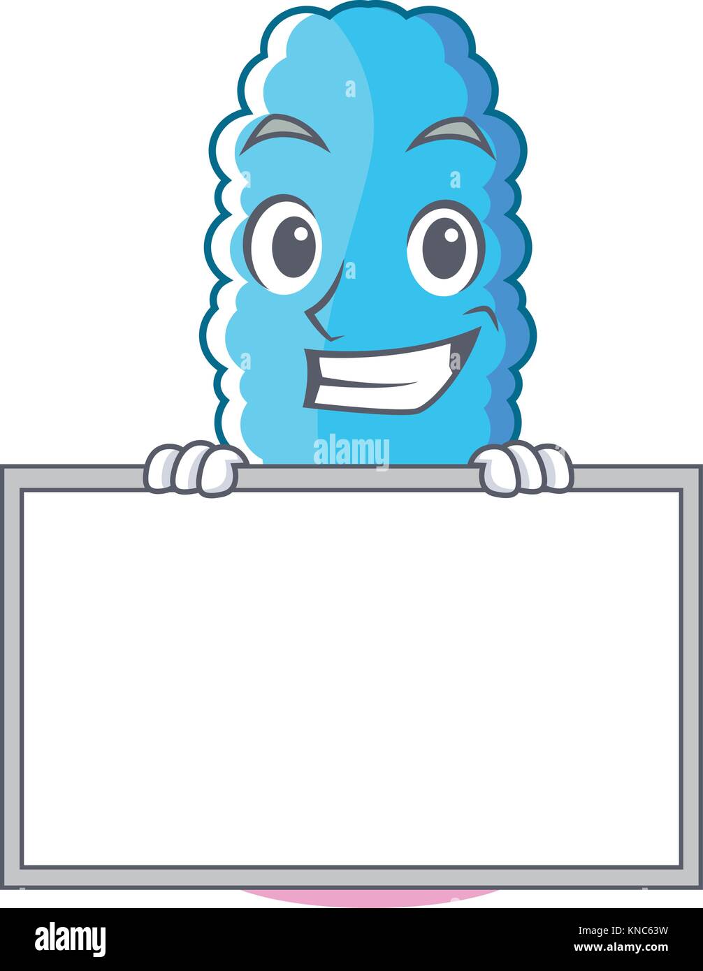 Grinning with board feather duster character cartoon Stock Vector Image ...