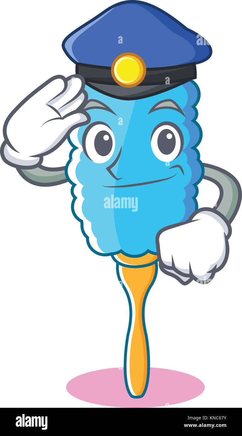 Police feather duster character cartoon Stock Vector Image & Art - Alamy