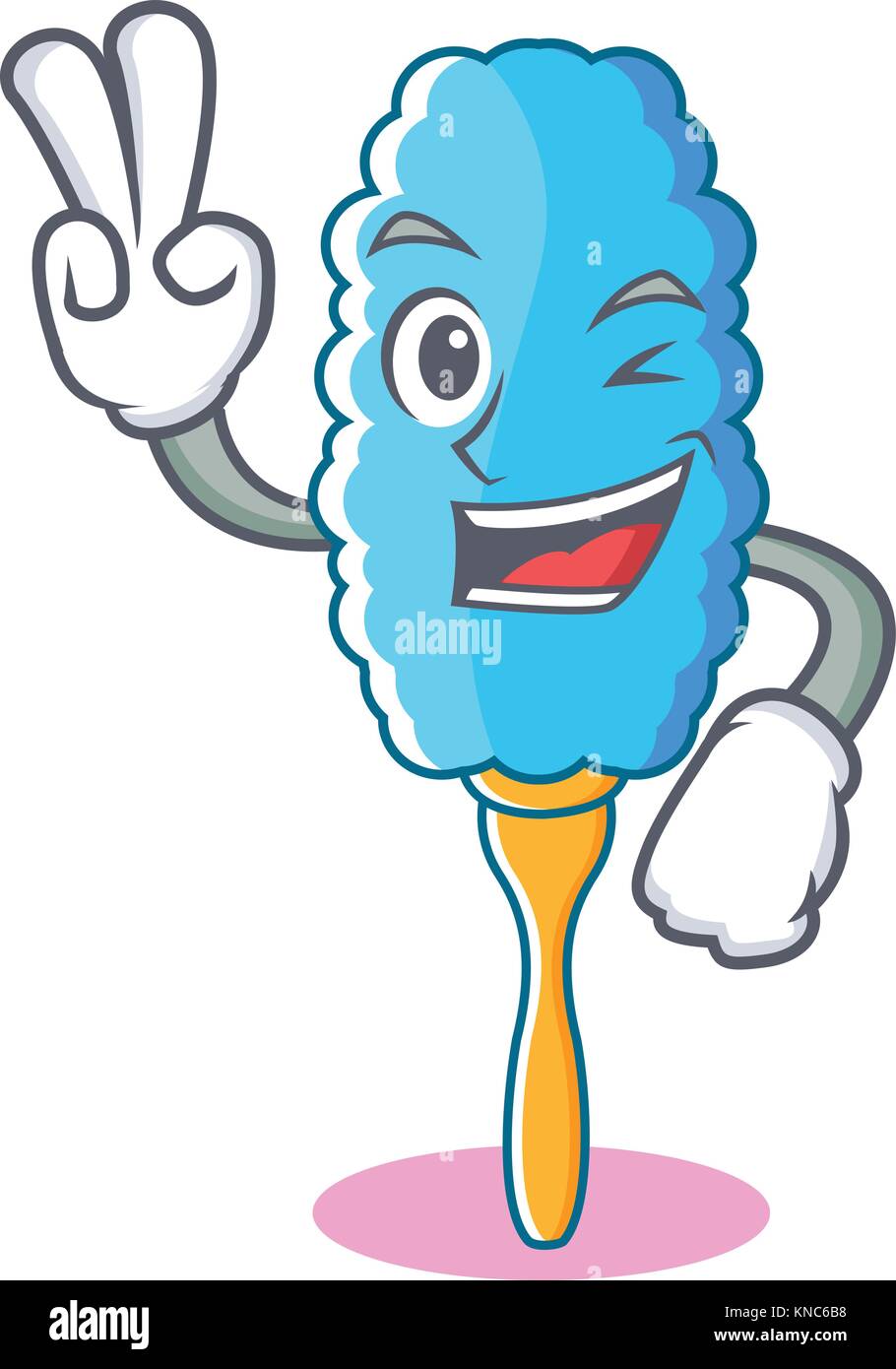 Two finger feather duster character cartoon Stock Vector Image & Art ...