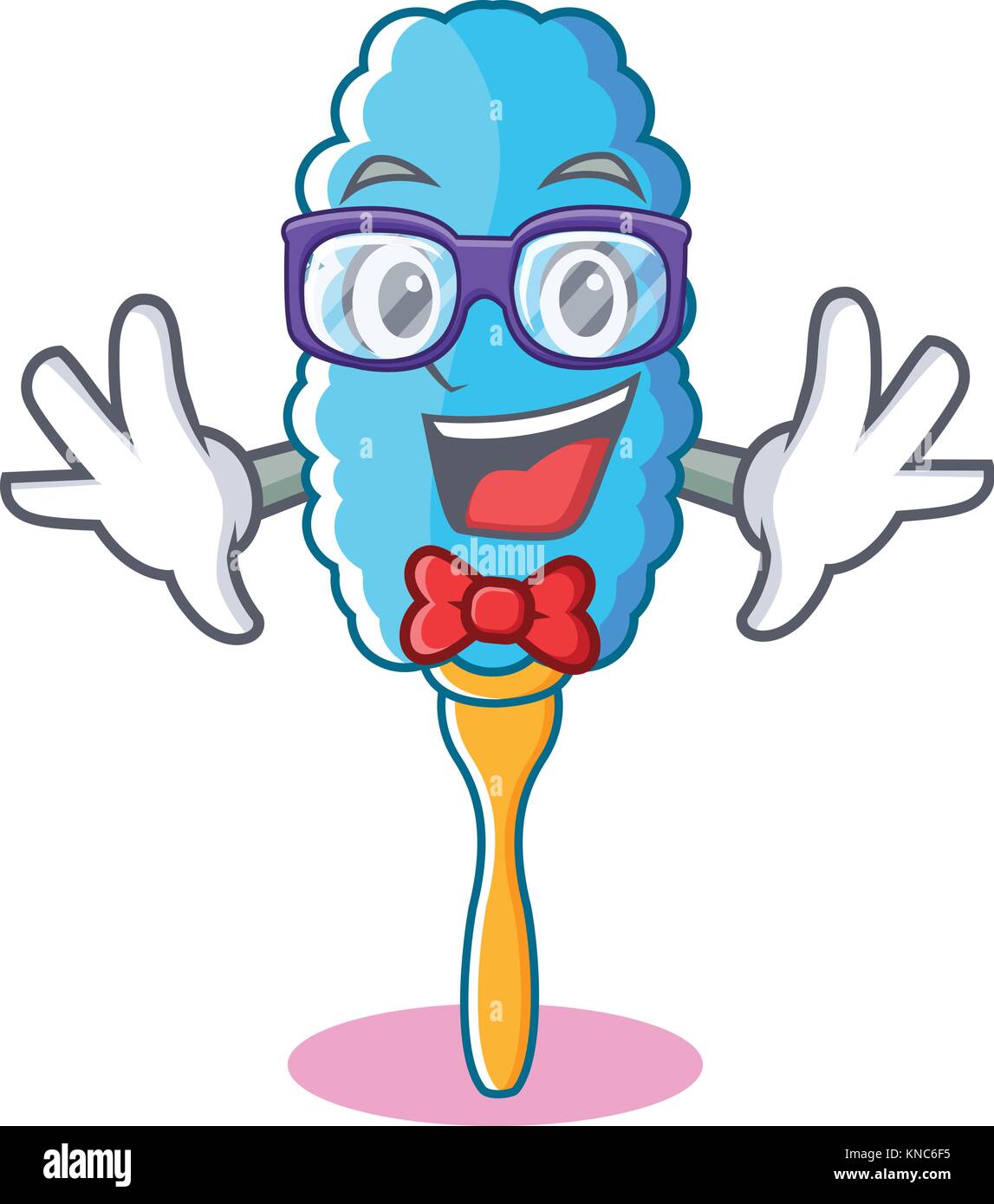 Geek feather duster character cartoon Stock Vector Image & Art - Alamy