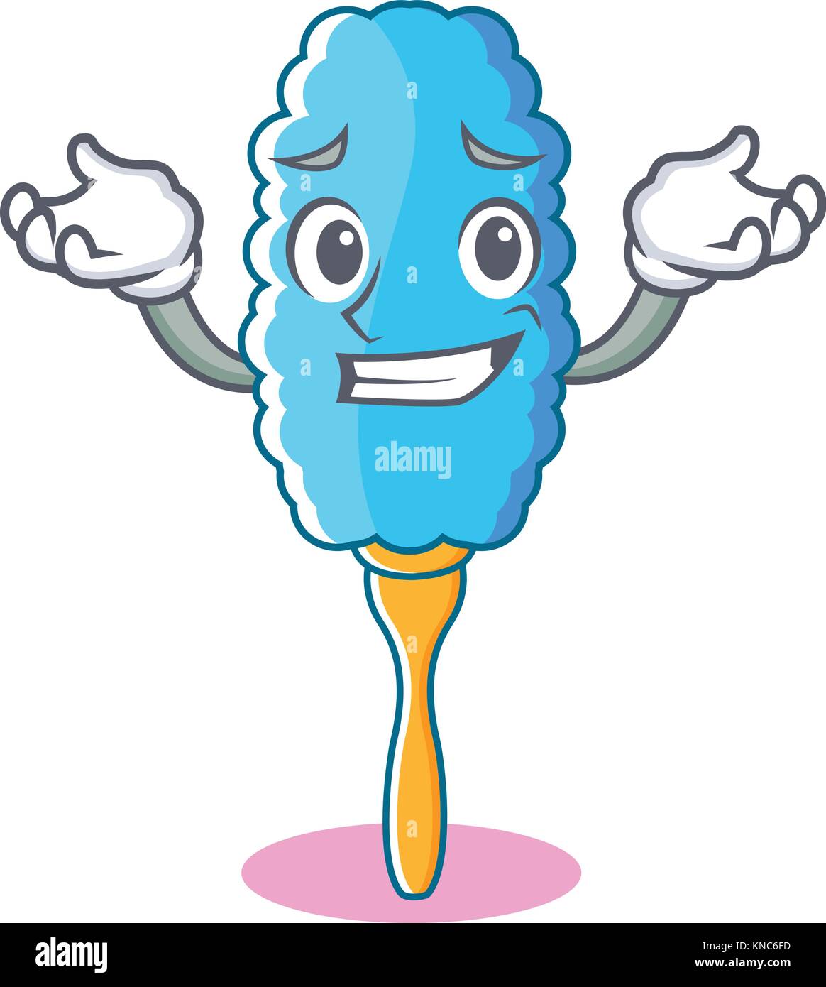 Grinning feather duster character cartoon Stock Vector Image & Art - Alamy