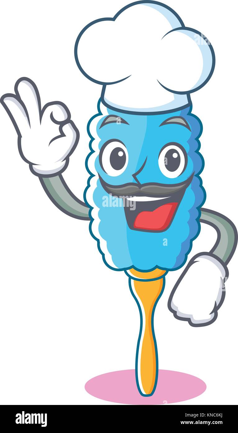 Chef feather duster character cartoon Stock Vector Image & Art - Alamy