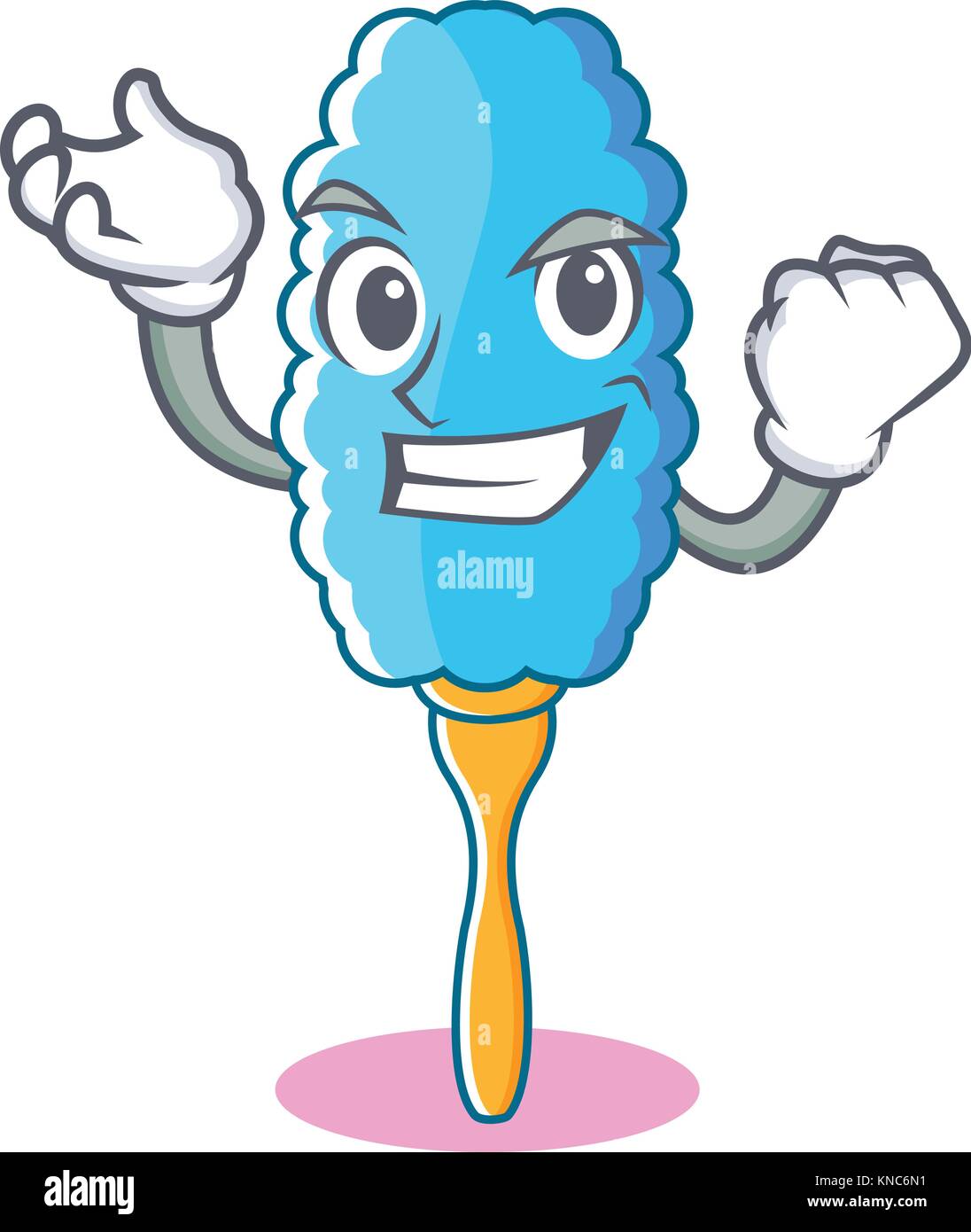 Successful feather duster character cartoon Stock Vector Image & Art ...