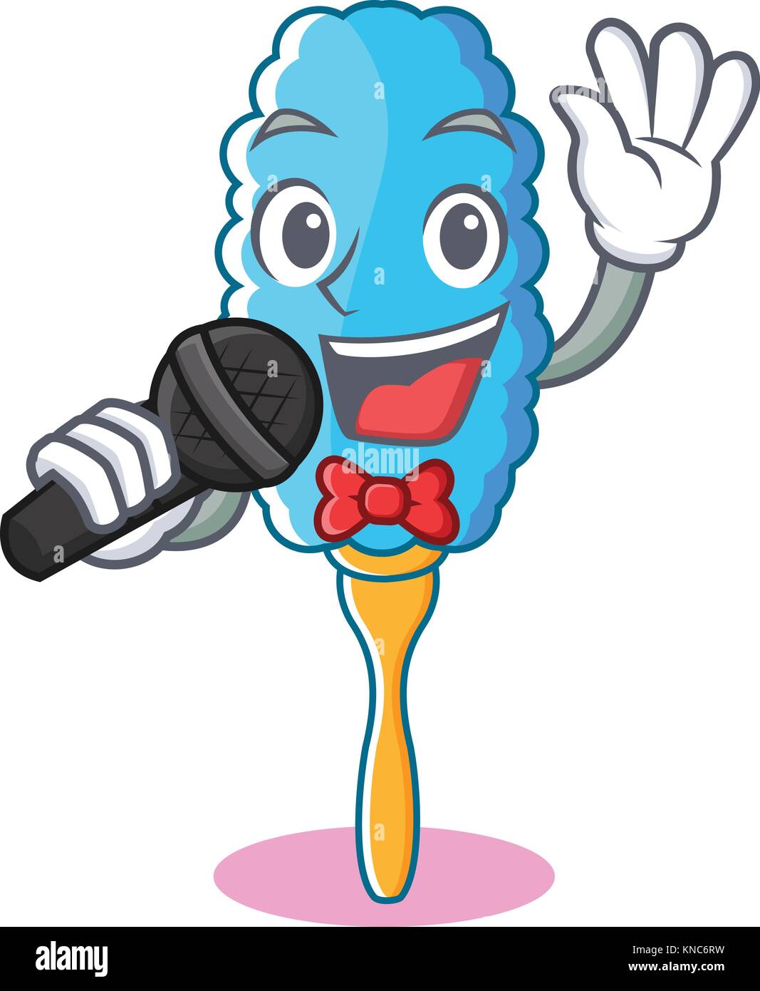 Singing feather duster character cartoon Stock Vector Image & Art - Alamy
