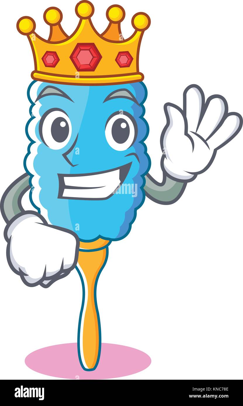 King feather duster character cartoon Stock Vector Image & Art - Alamy