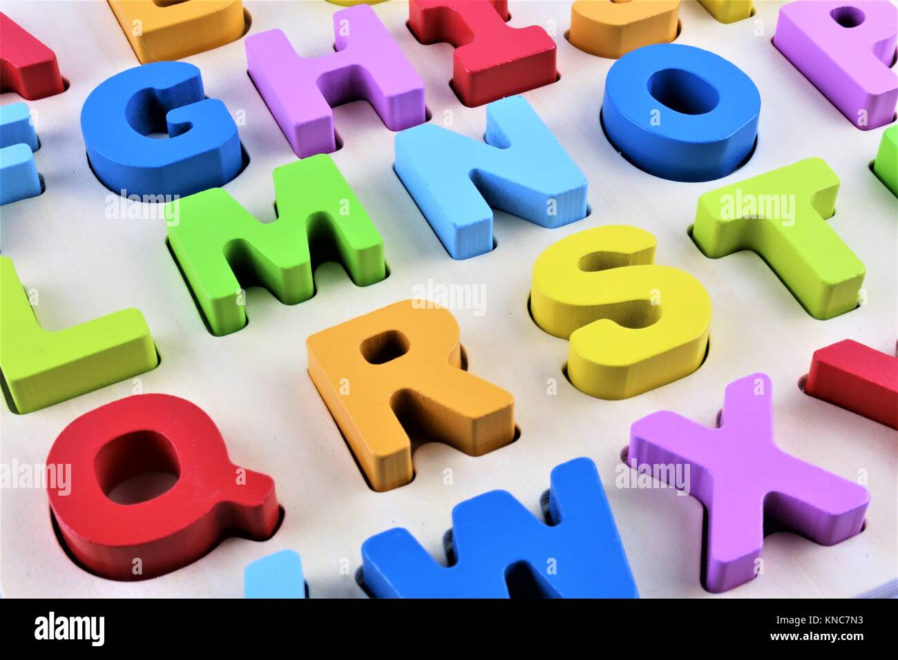An Image of a colorful Alphabet toy Stock Photo - Alamy