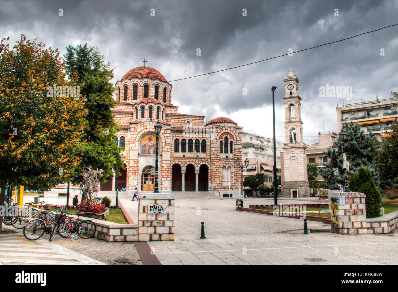 VOLOS, GREECE - OCTOBER 2017: The magnificent orthodox Saint Nicholas ...