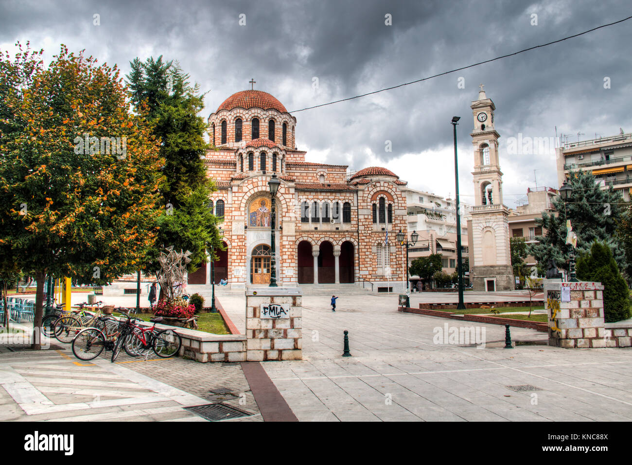 VOLOS, GREECE - OCTOBER 2017: The magnificent orthodox Saint Nicholas ...
