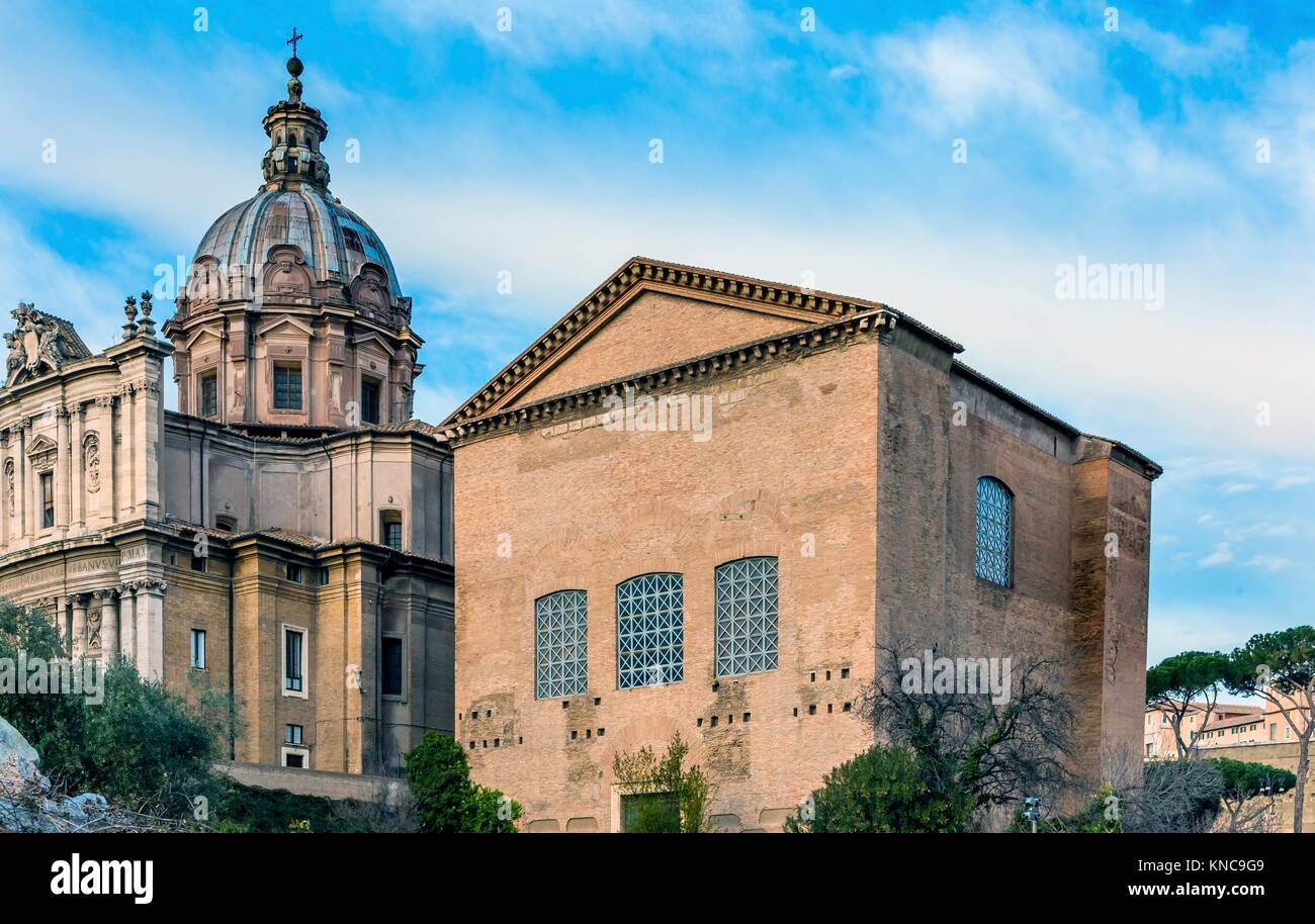 Santi luca e martina rome dome hi-res stock photography and images - Alamy