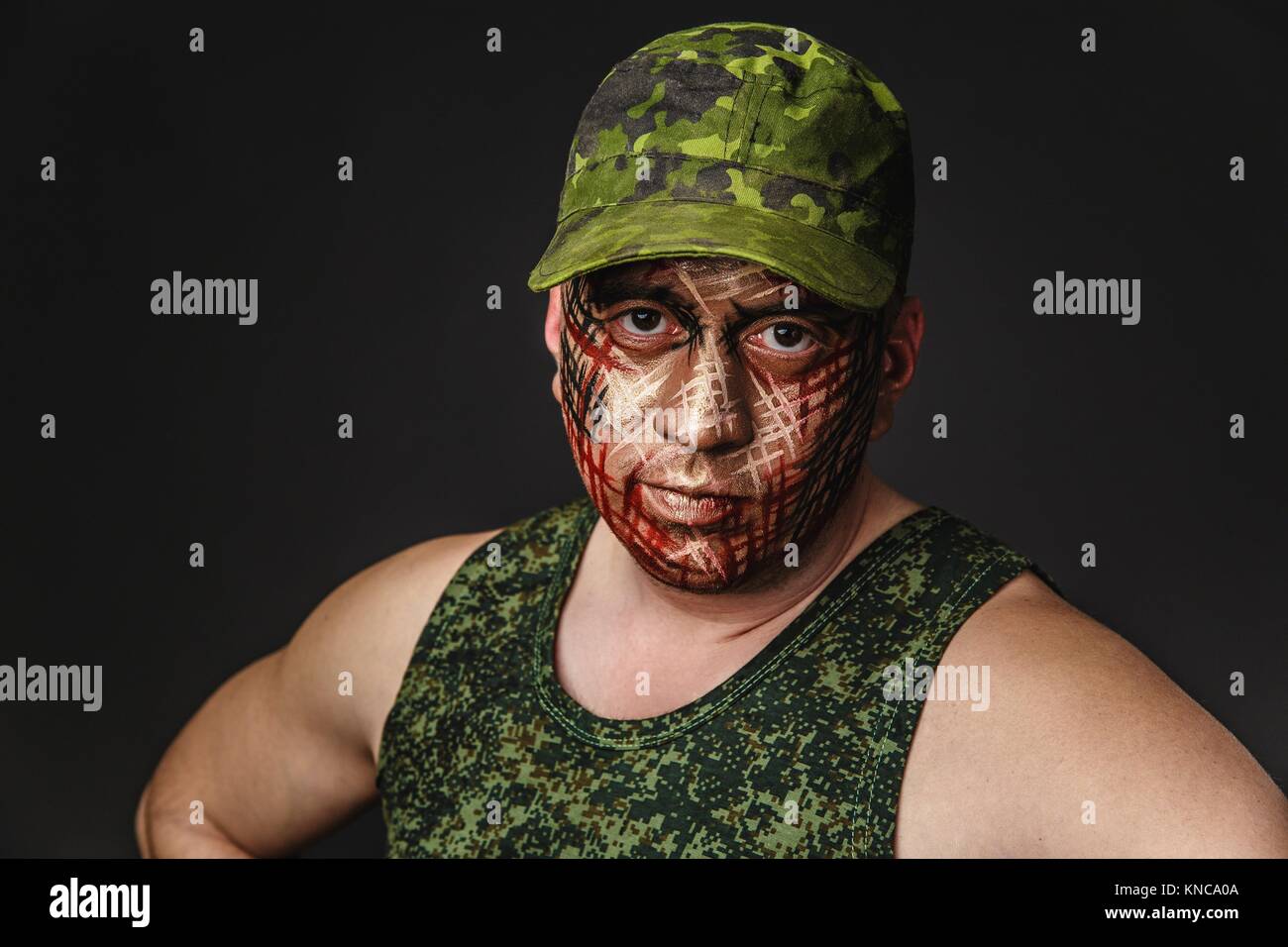 Soldier portrait camouflage hi-res stock photography and images - Alamy