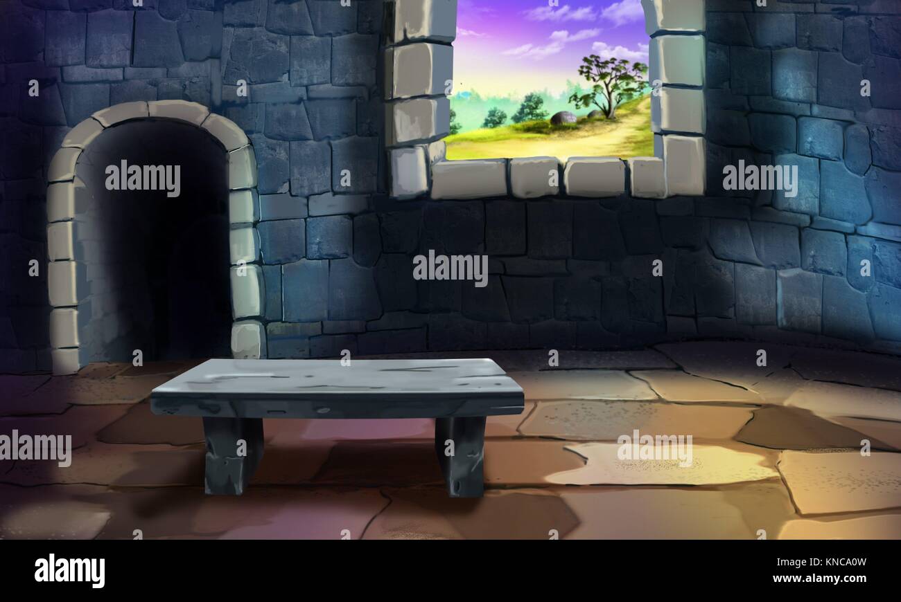 Cartoon castle interior hi-res stock photography and images - Alamy