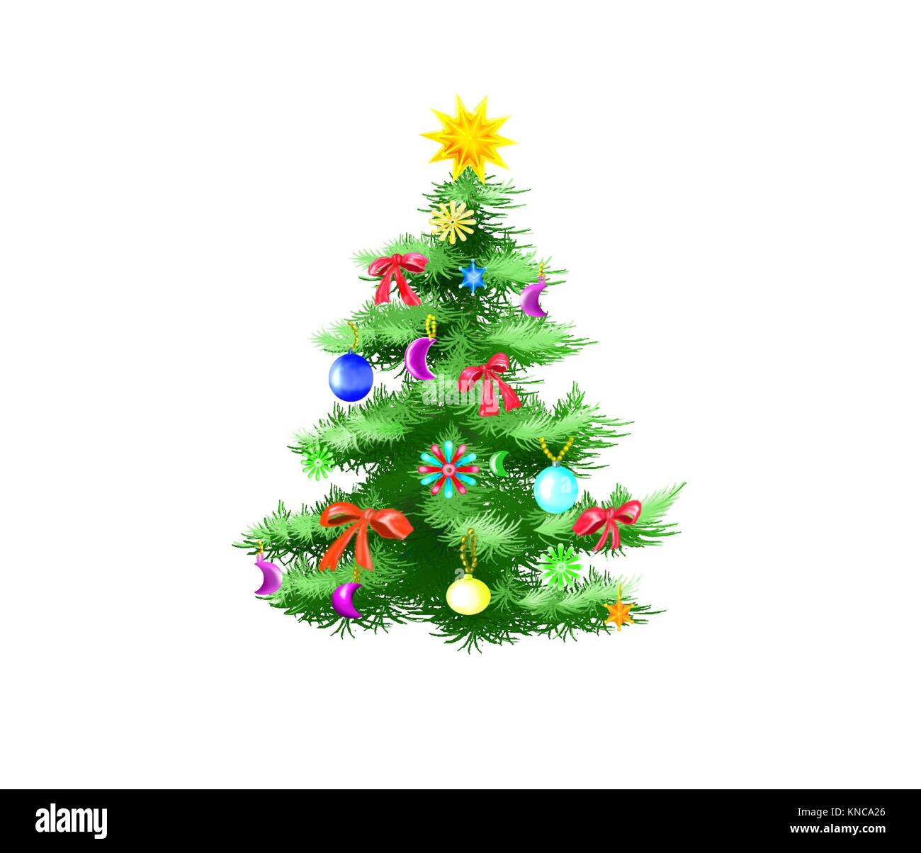 Christmas Tree Cartoon High Resolution Stock Photography and Images - Alamy