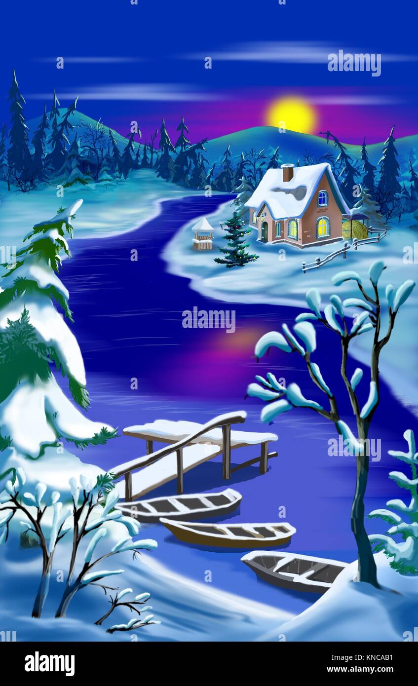 Cartoon cottage hi-res stock photography and images - Alamy
