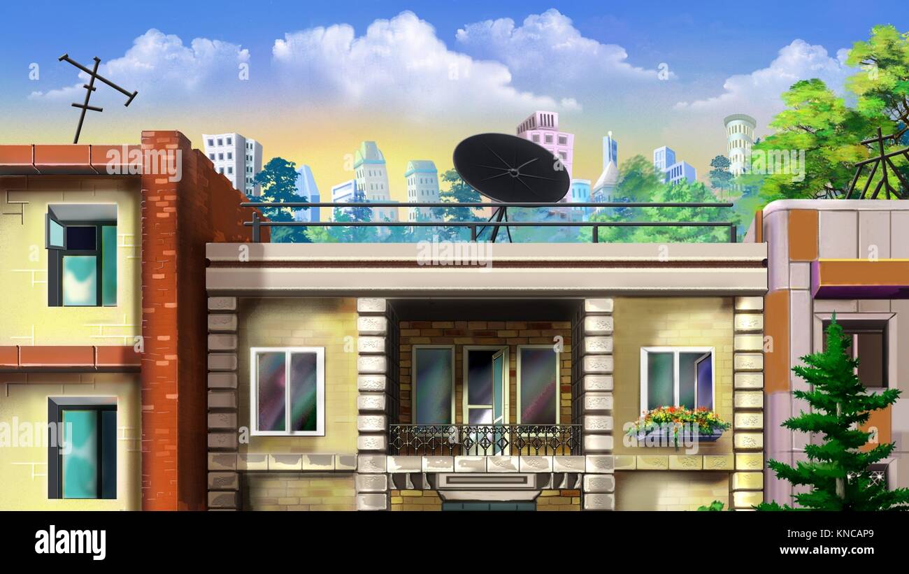 Balcony Drawing High Resolution Stock Photography and Images - Alamy