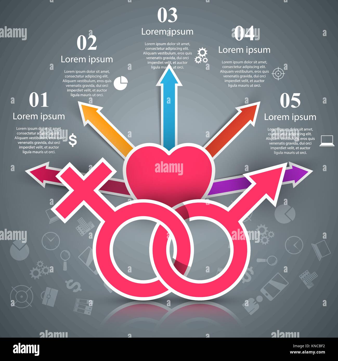 Business Infographics. Man and woman icon Stock Vector Image & Art - Alamy