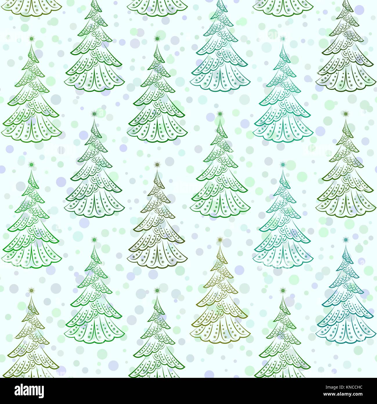 Christmas Trees, Seamless Stock Vector Image & Art - Alamy