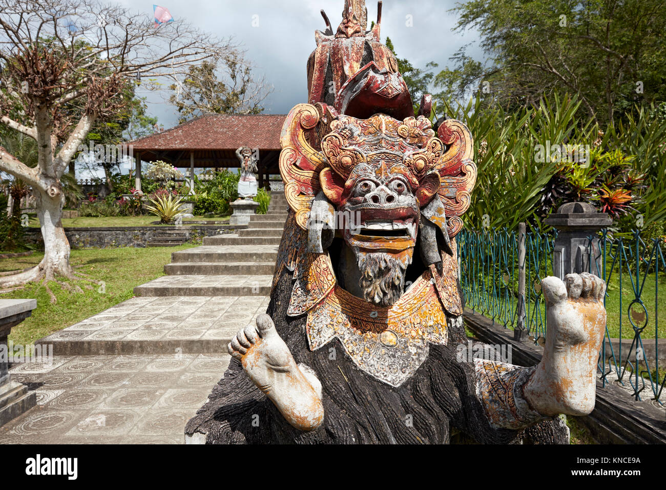 Barong statue in the Tirta Gangga water palace, a former royal palace ...