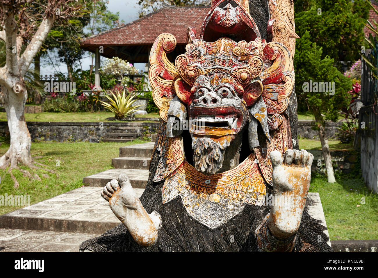 Barong statue in the Tirta Gangga water palace, a former royal palace ...