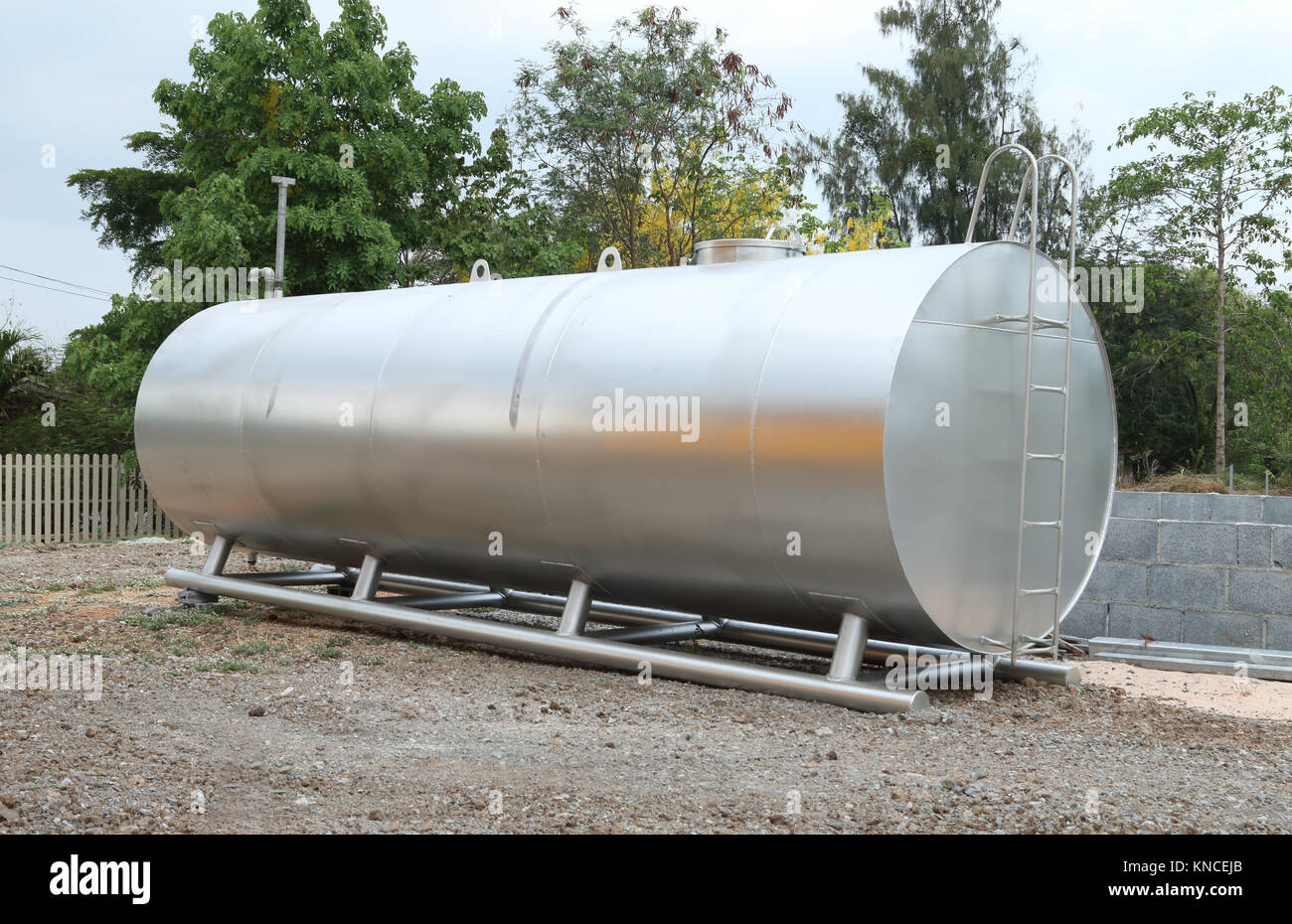 Stainless steel petrol tank hi-res stock photography and images - Alamy