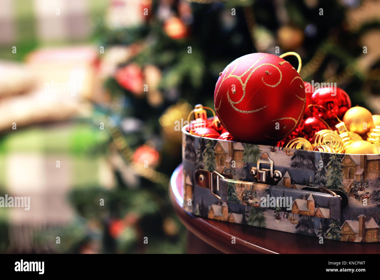 christmas decor object ball Stock Photo - Alamy