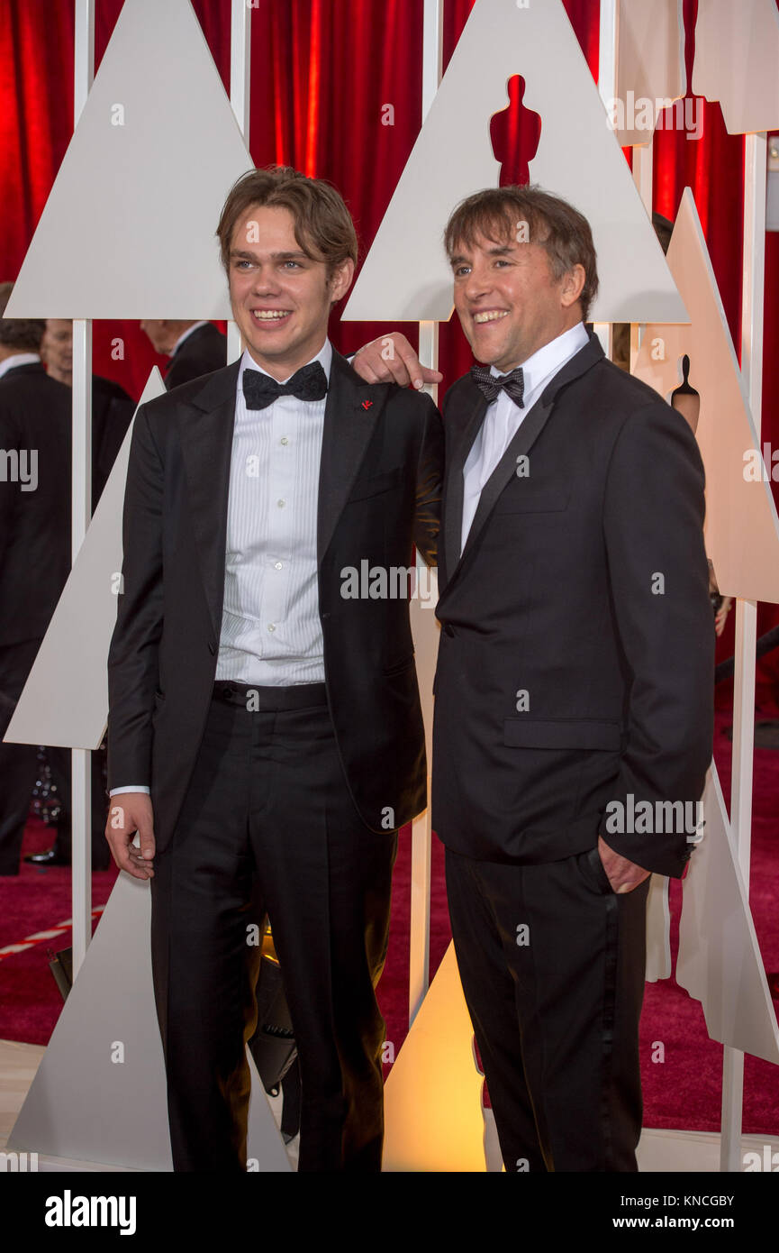 HOLLYWOOD, CA - FEBRUARY 22: Ellar Coltrane and Richard Linklater ...