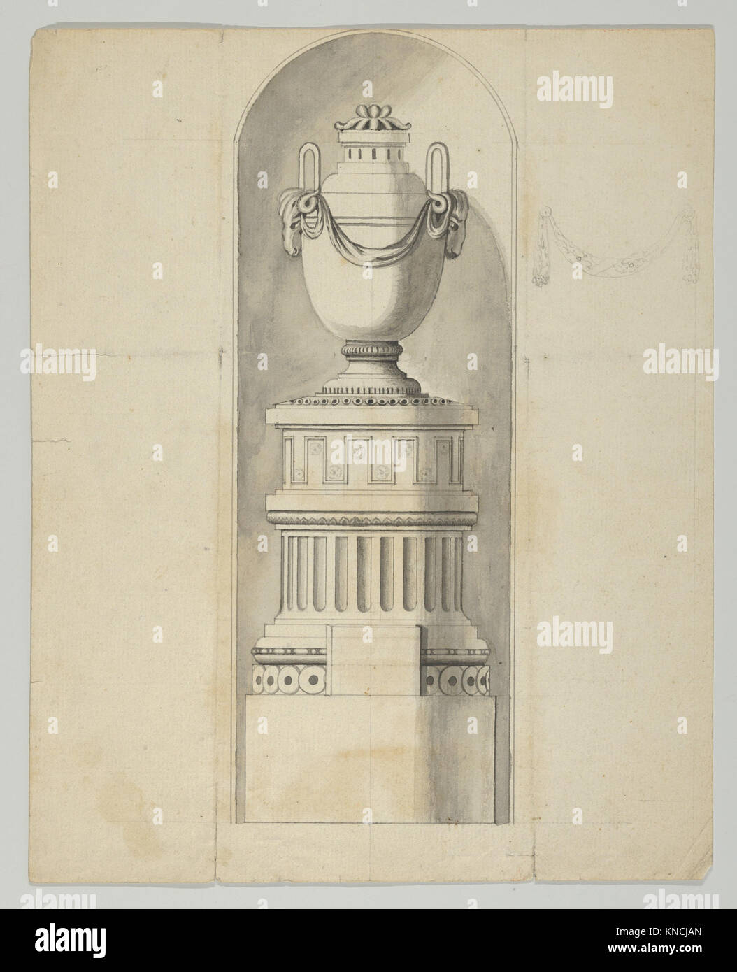 A niche design drawing providing insight into historical architectural ...