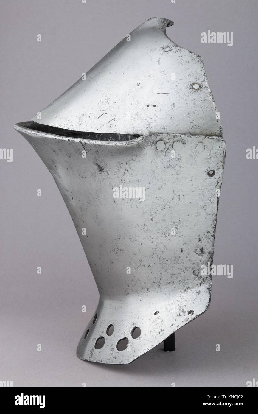 This front half of a tournament helm is a piece of medieval armor ...