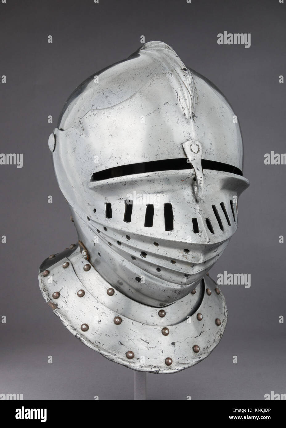 This armet, a type of medieval helmet, is an example of functional ...