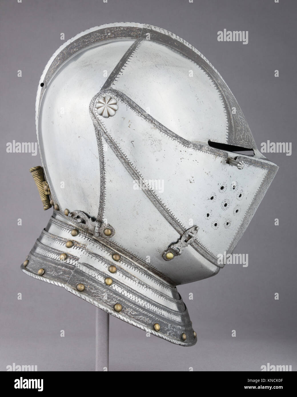 This armet, in the MET collection, is medieval armor covering the head ...