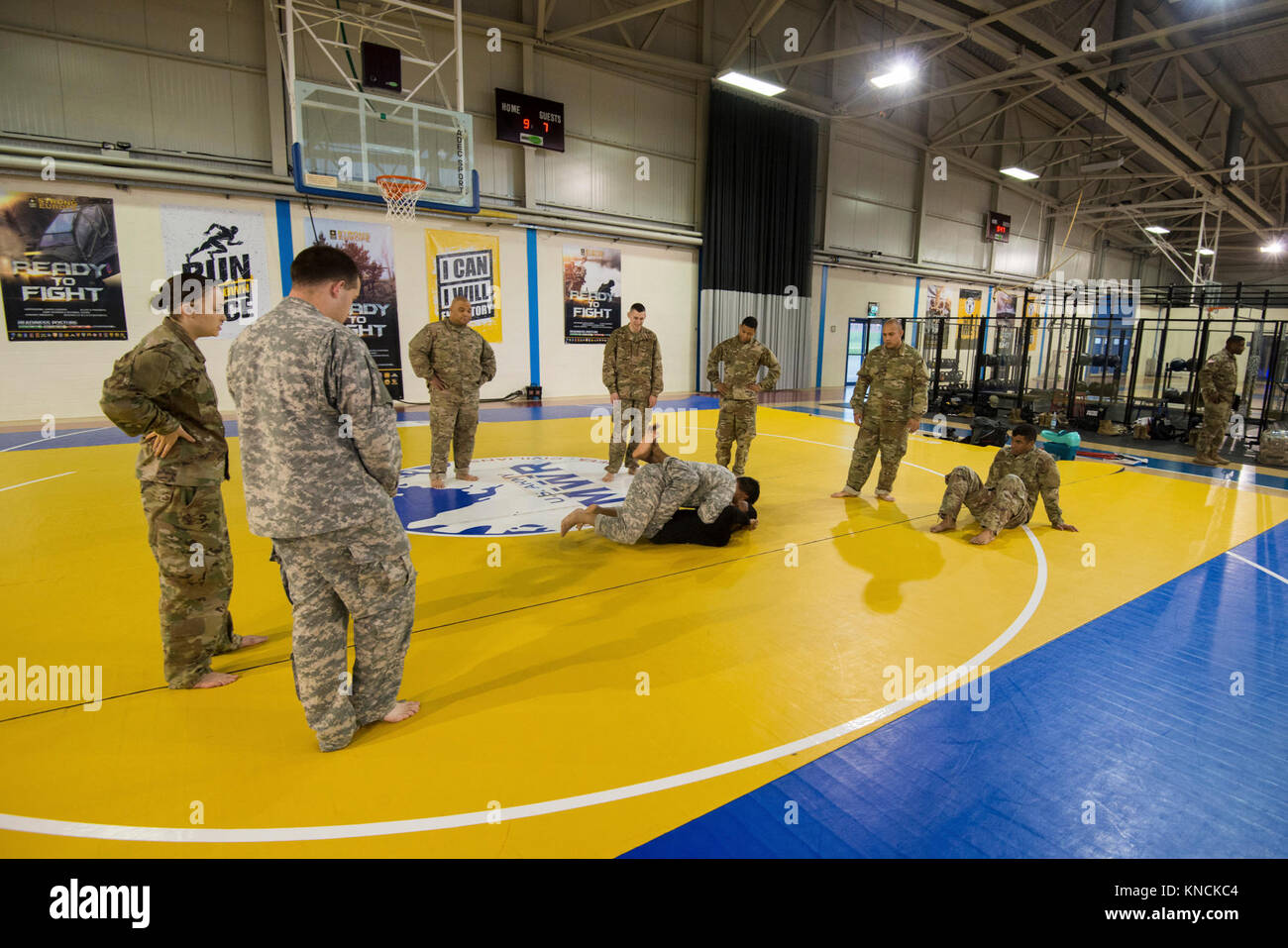 U.S. Soldiers, assigned to the Provost Marshall Office at U.S. Army ...