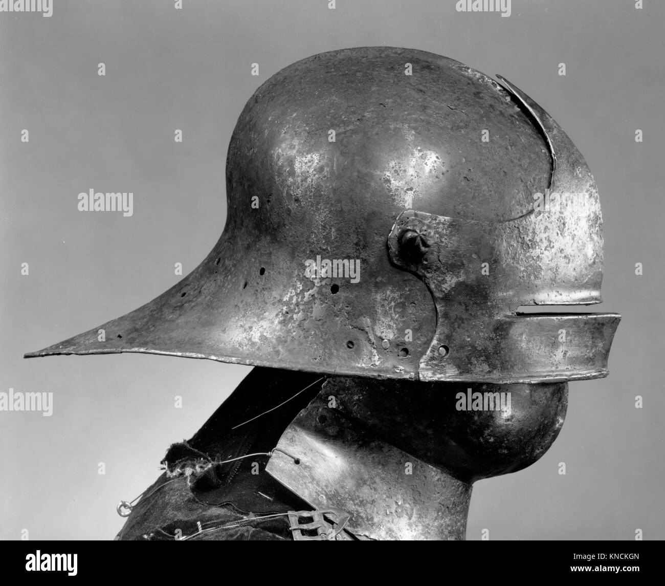 A collection of elements from an armor, showcasing parts of a ...