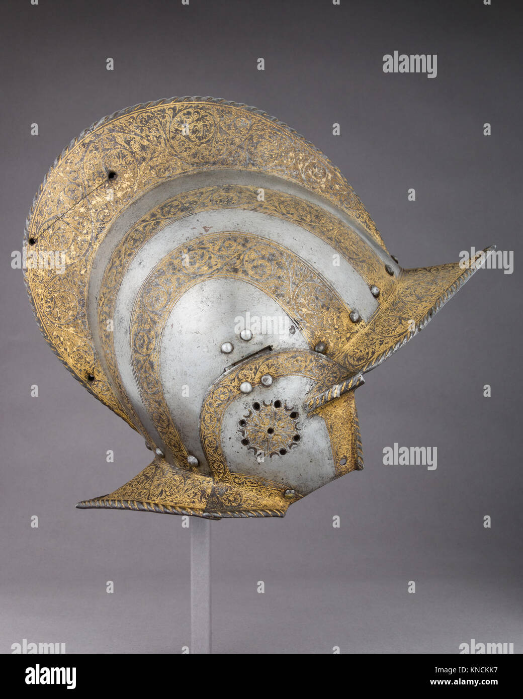 A burgonet helmet from the MET's collection, representing historical ...