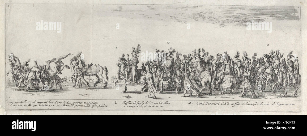 This painting depicts the ceremonial arrival of the Polish Ambassador ...