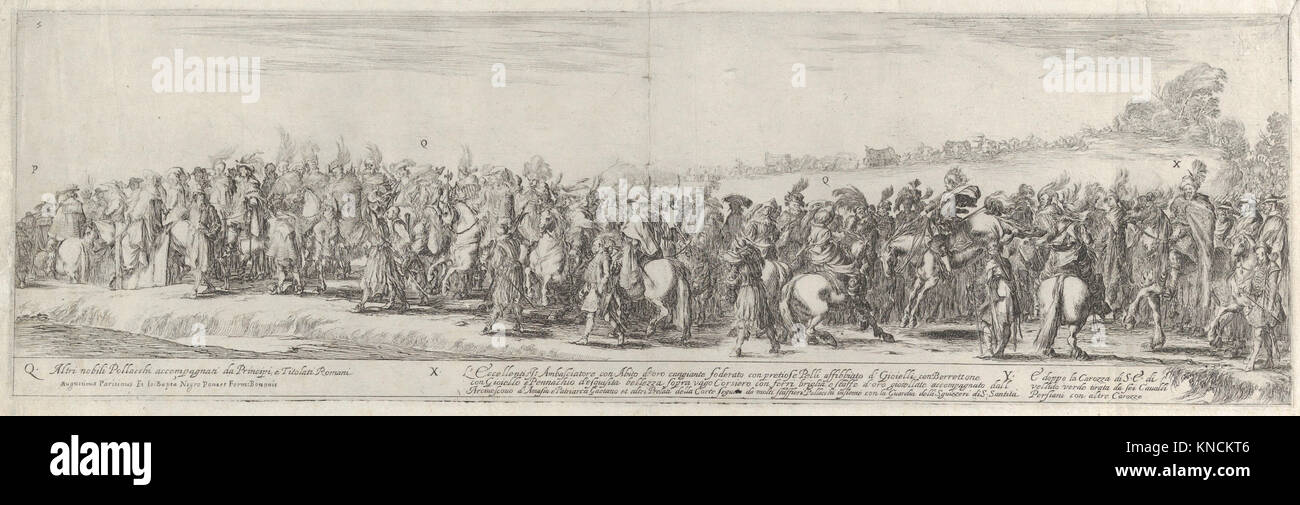 This image illustrates the entry of the Polish Ambassador into Rome ...