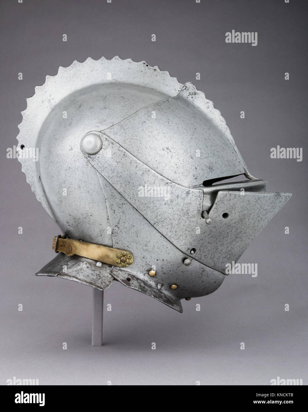 This Armet is a 15th-century medieval steel helmet with full coverage ...