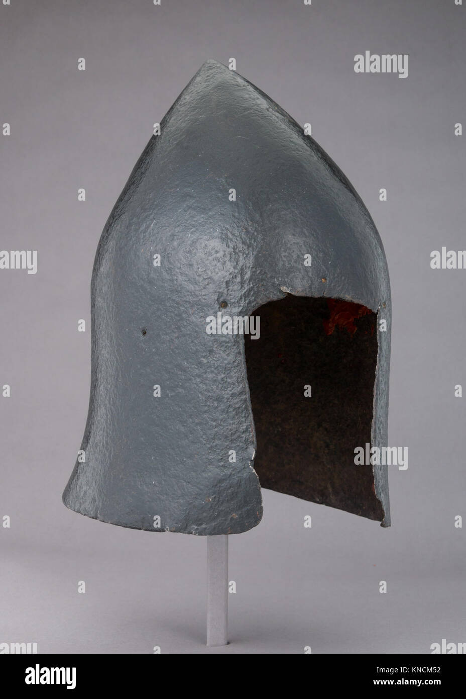 This Great Sallet is a type of medieval helmet, featuring a rounded ...