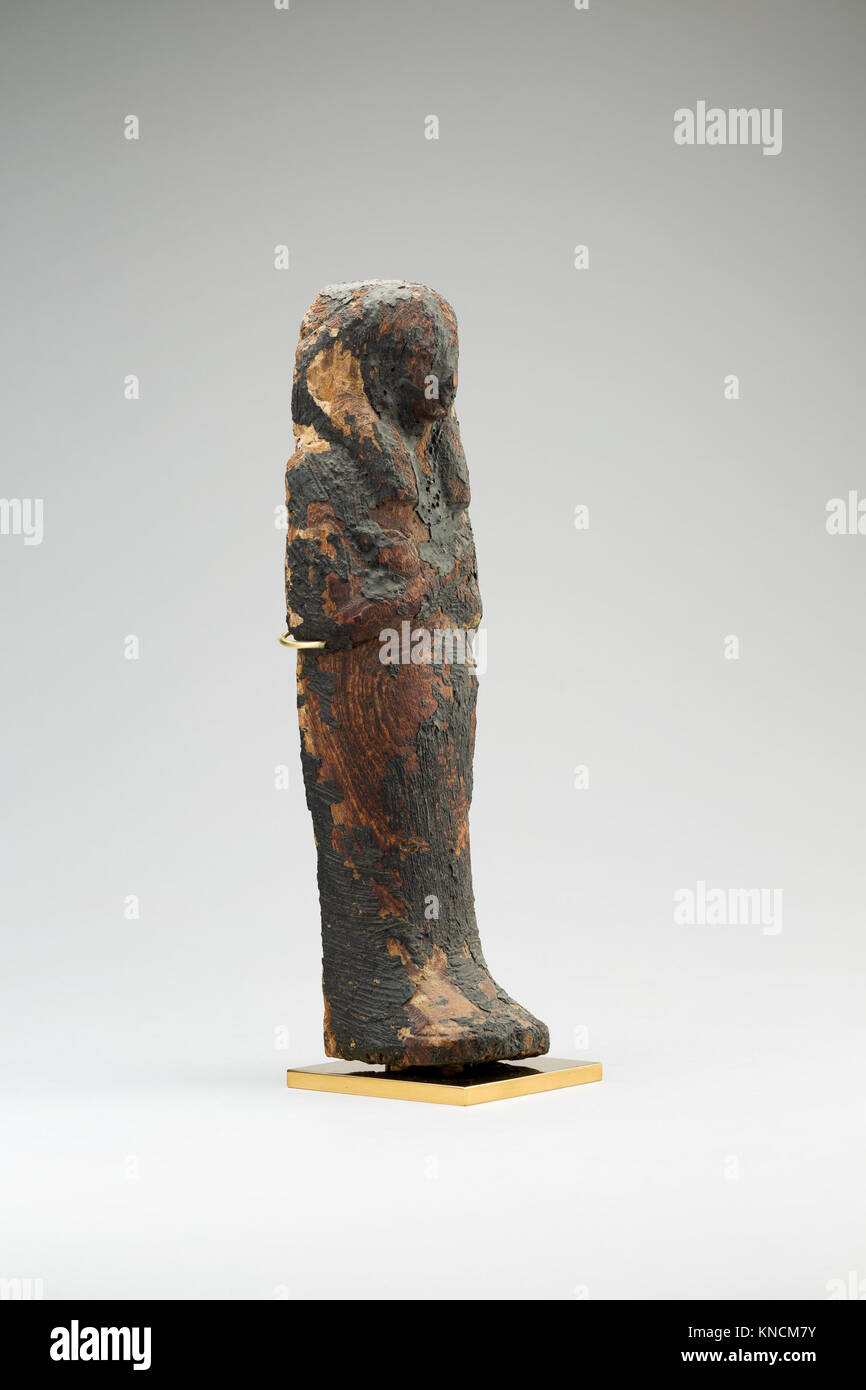 Canopic coffin shaped as Imsety, the Egyptian god, used in burial ...