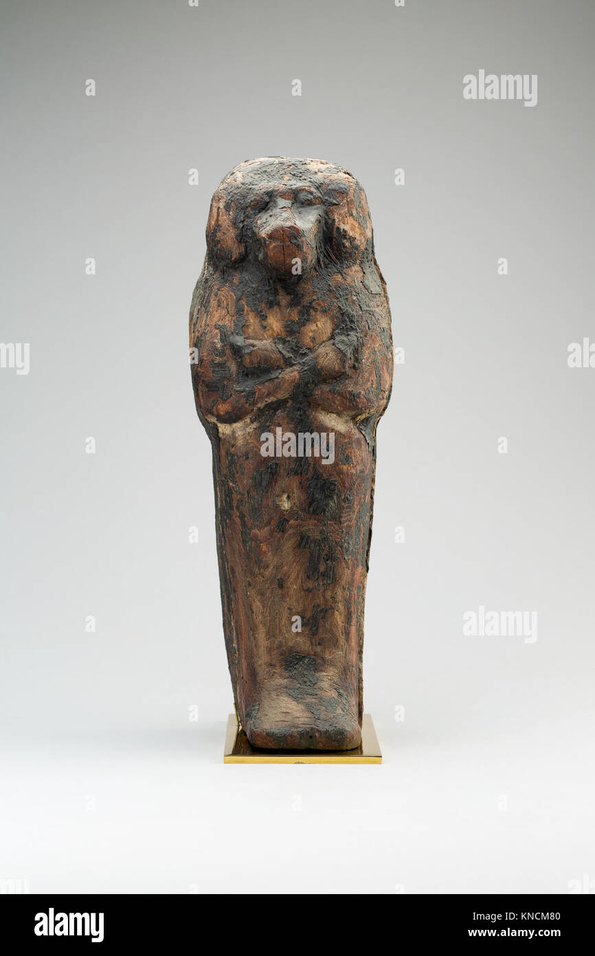 Canopic coffin shaped as Hapy, the Egyptian god, used in ancient burial ...