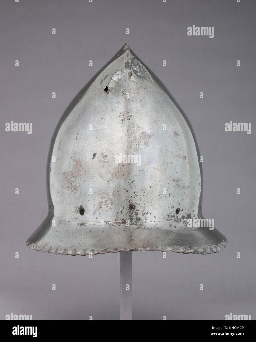 The cabasset, a type of medieval helmet, was worn for protection in ...