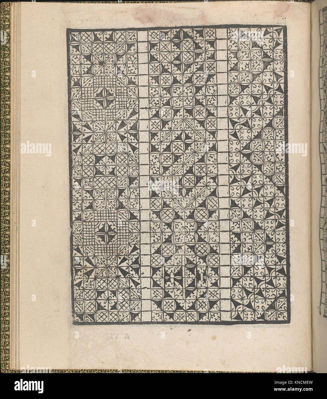 This 1554 manuscript page illustrates ornamental embroidery patterns ...