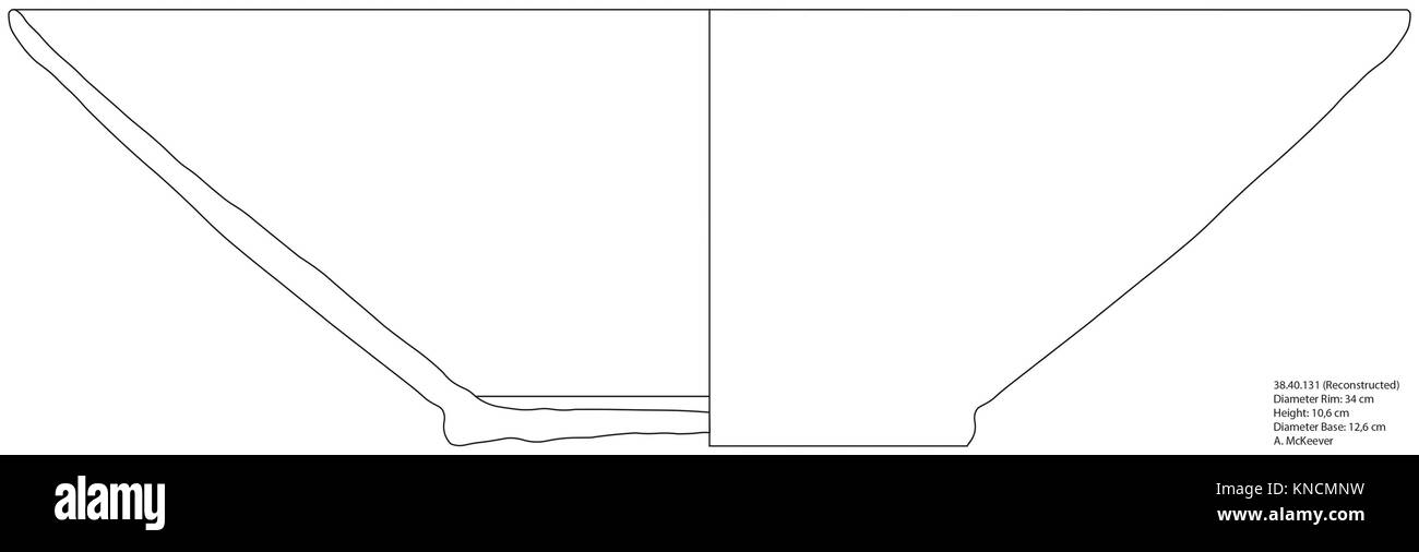 These fragments are parts of an ancient bowl, showcasing the ...