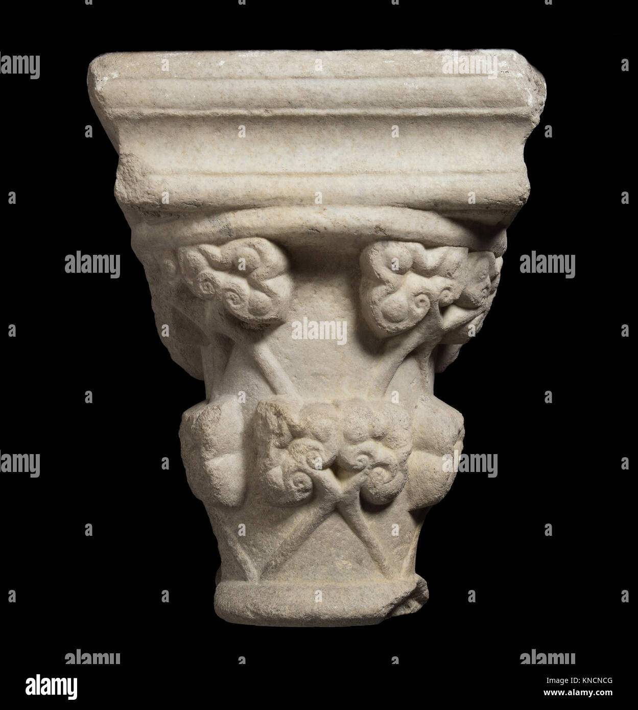 This ancient double capital demonstrates classical column design ...