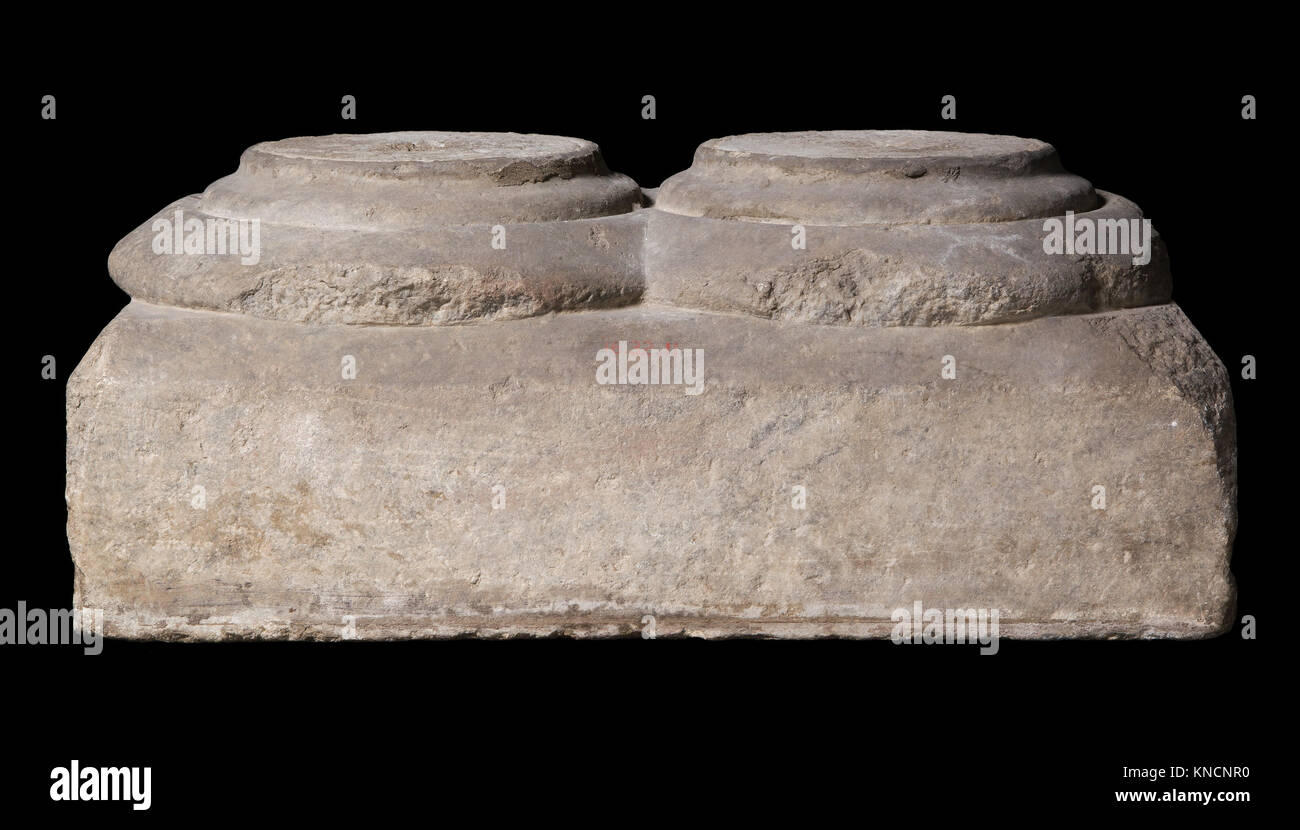 A double-column structure, likely part of a larger architectural design ...