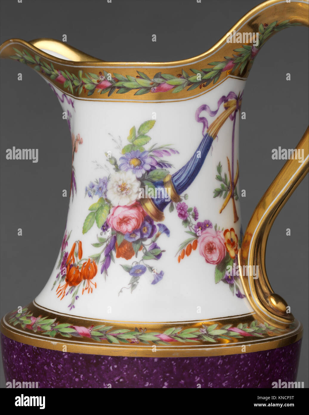 This ewer and basin set represents fine craftsmanship from its period ...