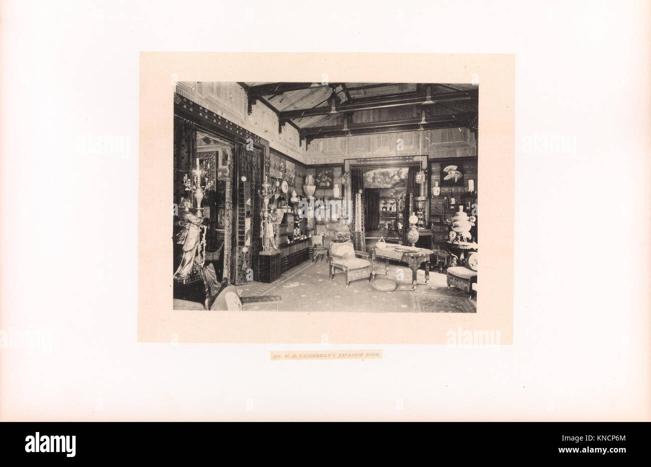 A series of interior views of prominent American homes, published in ...