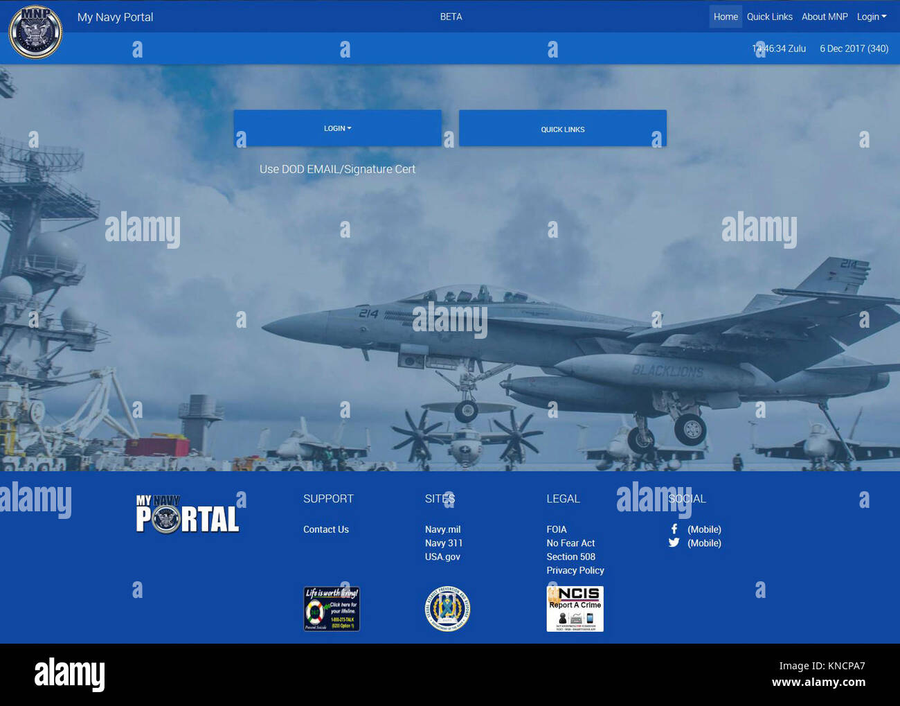 The U.S. Navy updated My Navy Portal (MNP), a web portal designed to ...